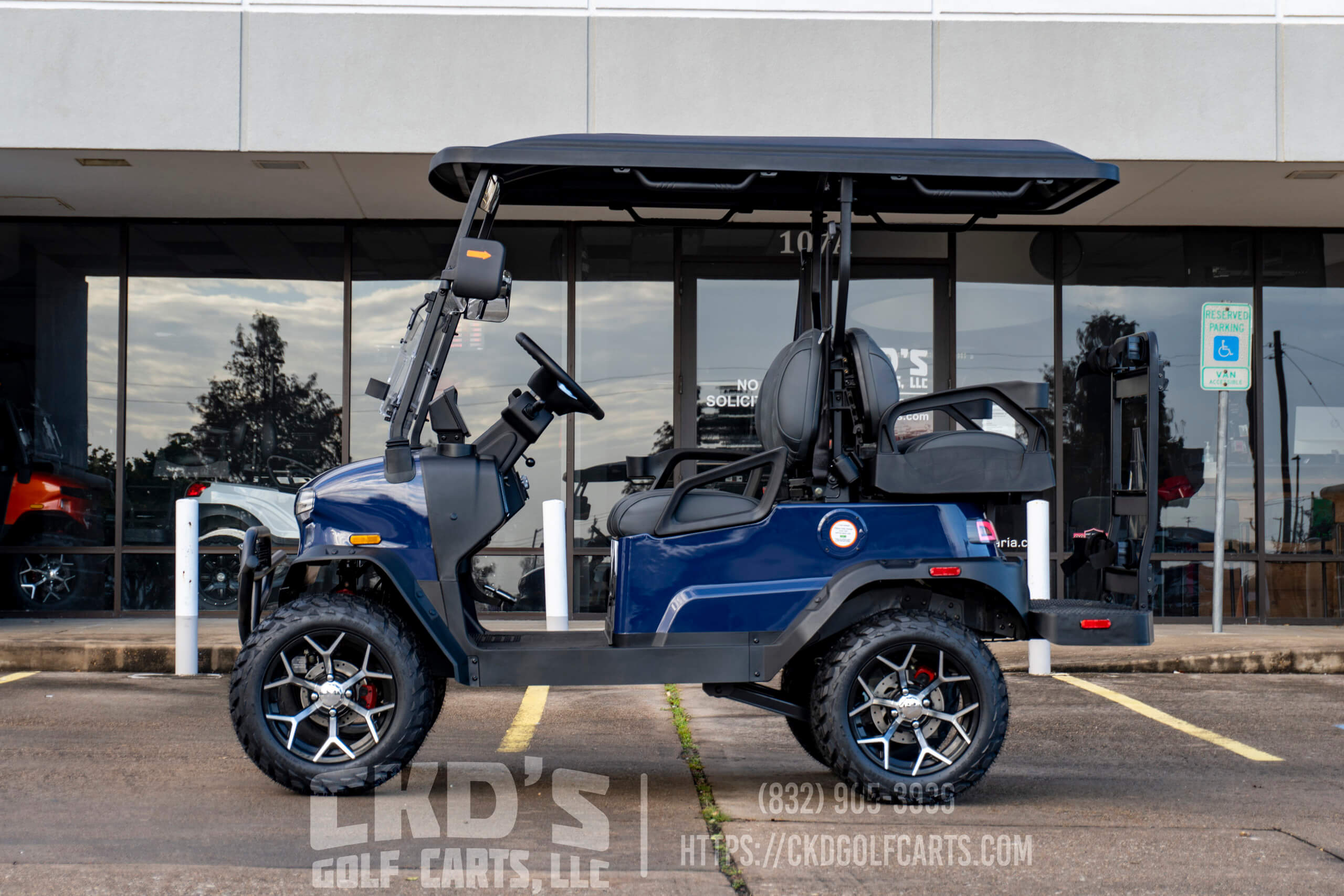 2025 Denago Nomad XL Lithium Golf Cart – Navy Blue - CKD's Golf Carts